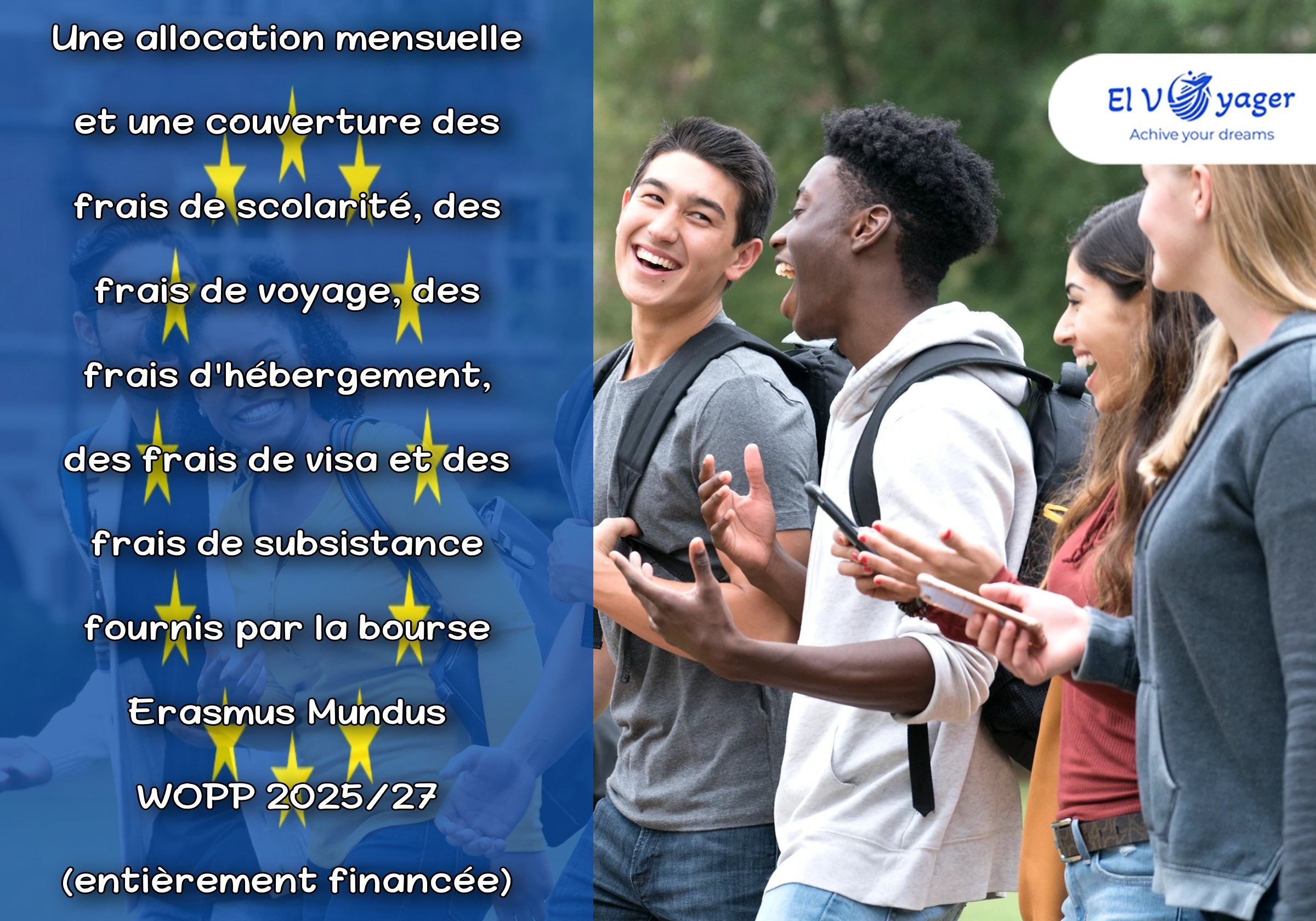 Bourse Erasmus Mundus WOPP 2025/27 (entièrement financée)